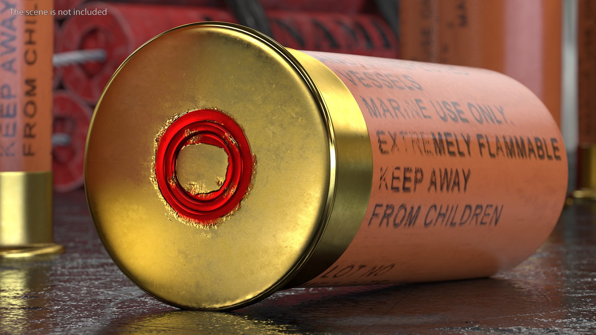 3D Marine Aerial Flares 12 Gauge - TurboSquid 1729189