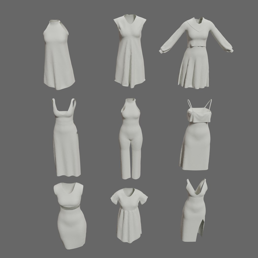 3D Clothes asset n1 to n9 model - TurboSquid 1926080