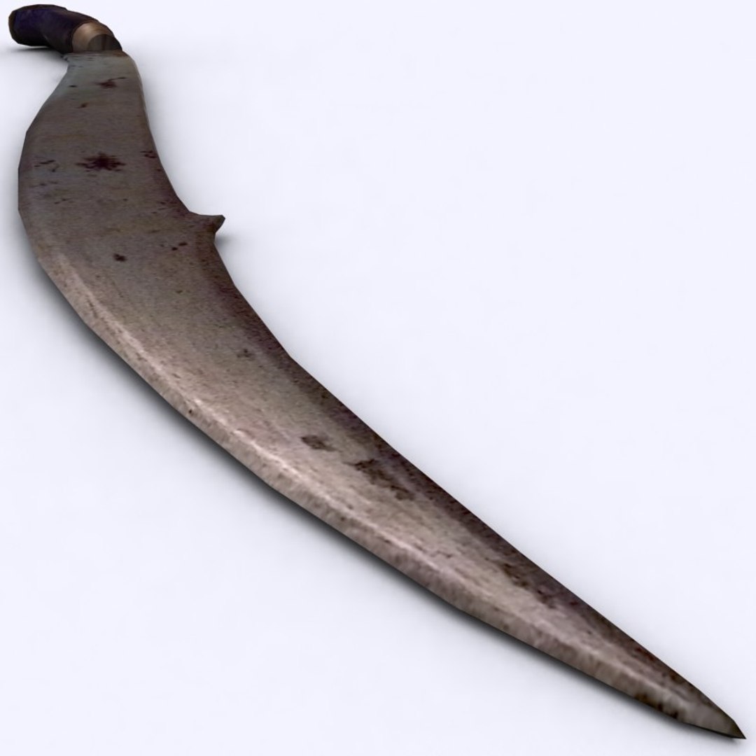 Steel Blade Bolo Knife 3d Model