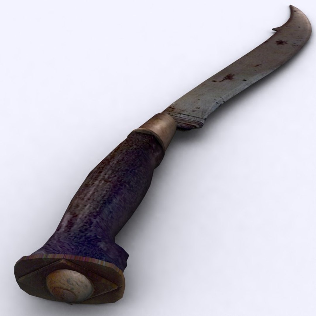 Steel Blade Bolo Knife 3d Model