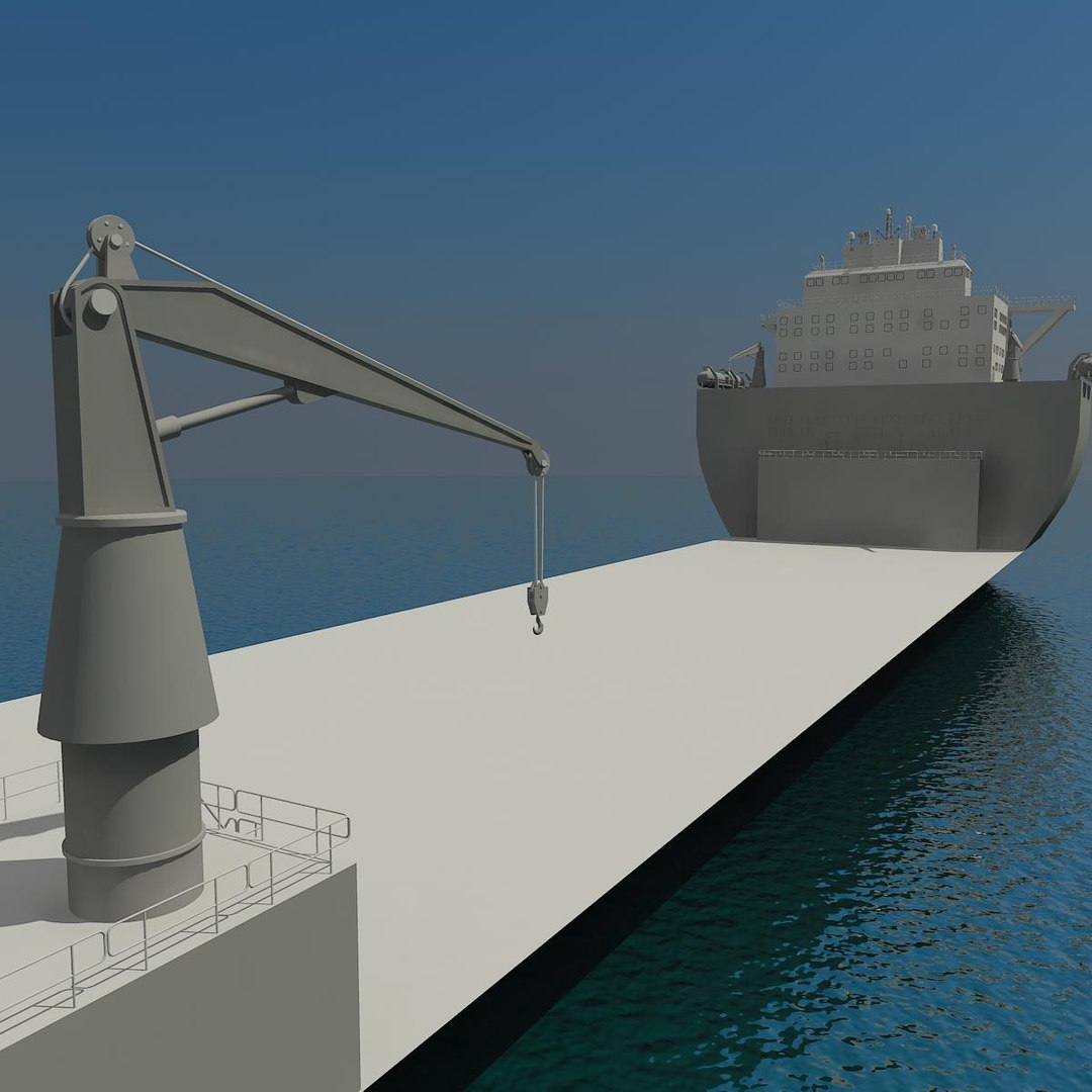 3d Model Heavy Lift Vessel