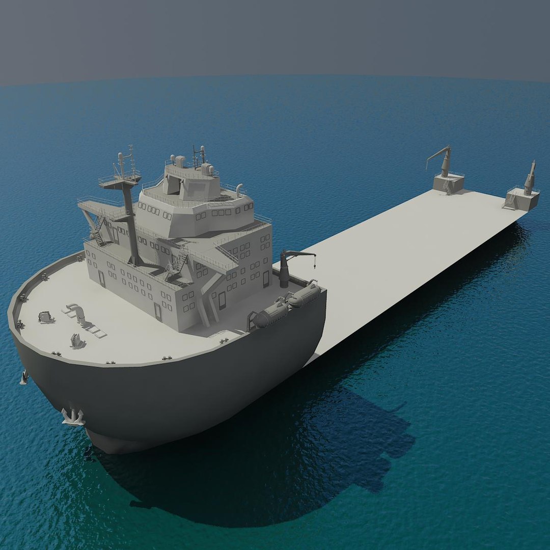 3d Model Heavy Lift Vessel