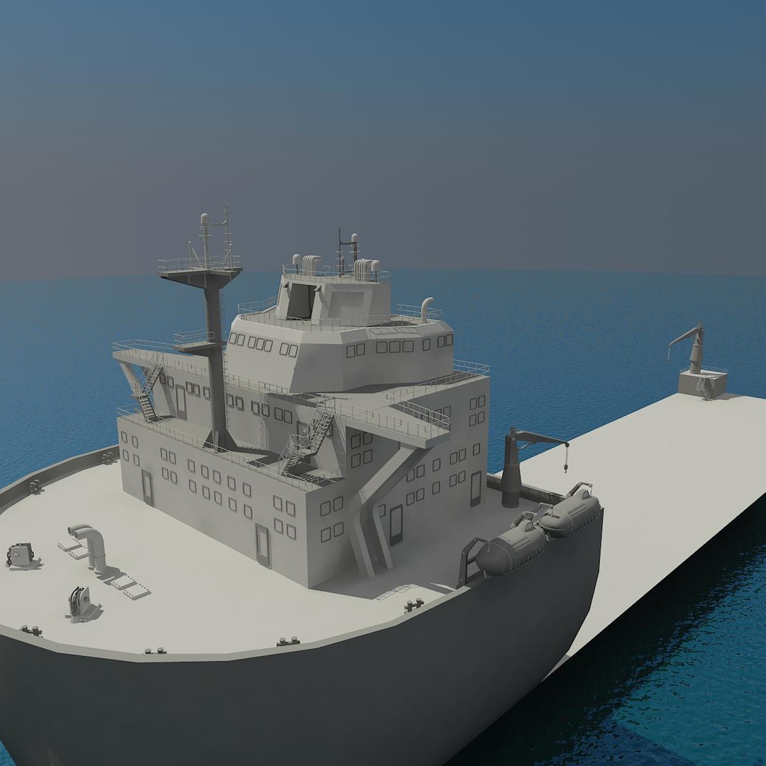 3d Model Heavy Lift Vessel