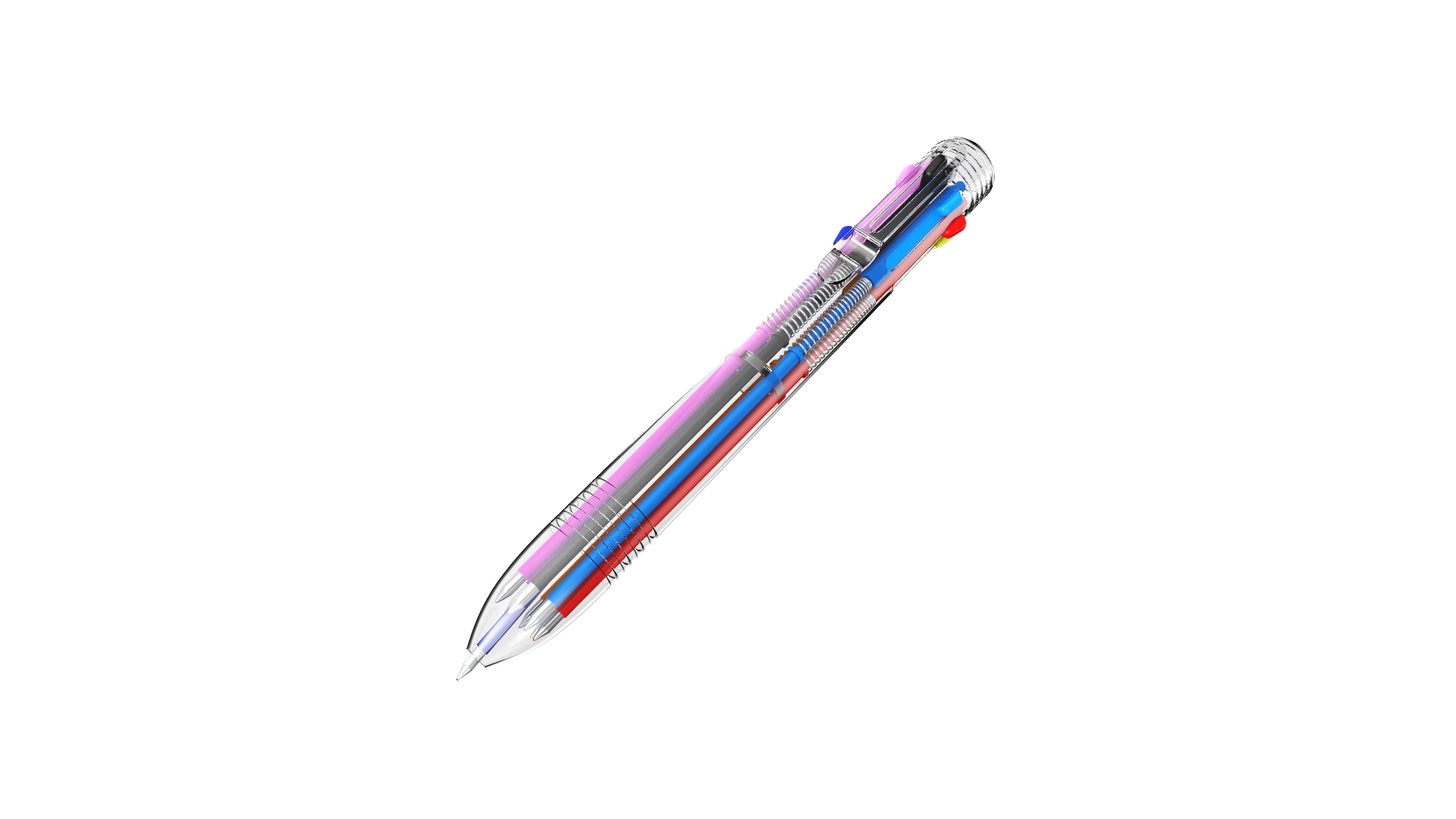 3D Multicolor Ballpoint Pen - TurboSquid 1802508