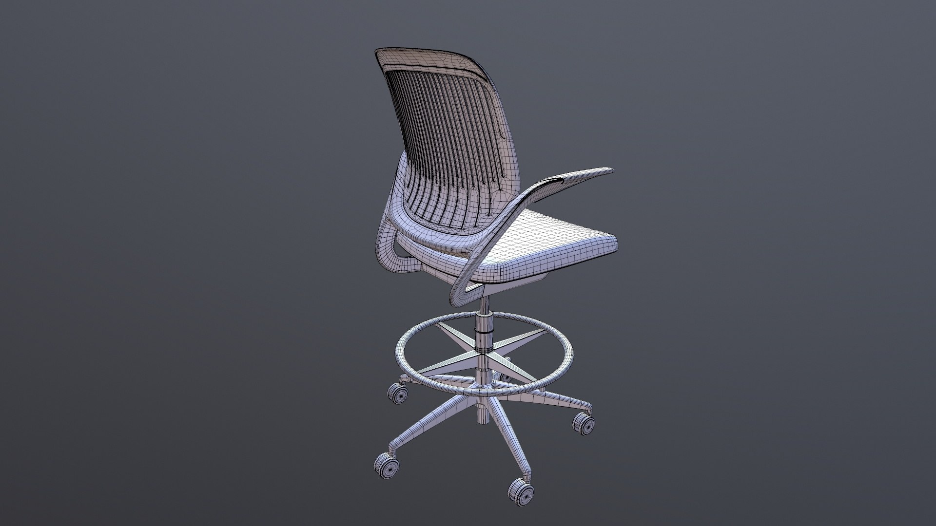 Padded Office Chair 3D Model - TurboSquid 2178712
