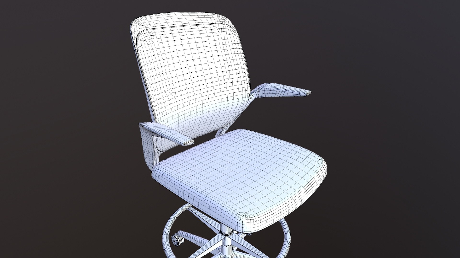 Padded Office Chair 3D Model - TurboSquid 2178712