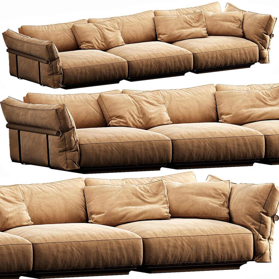 Flexform Camelot 3D Model - TurboSquid 2274734