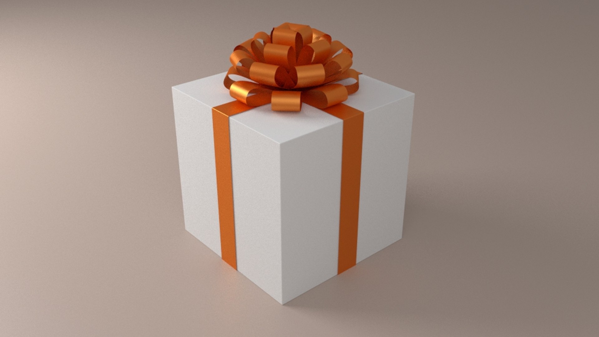 3d Obj Simple Present Box