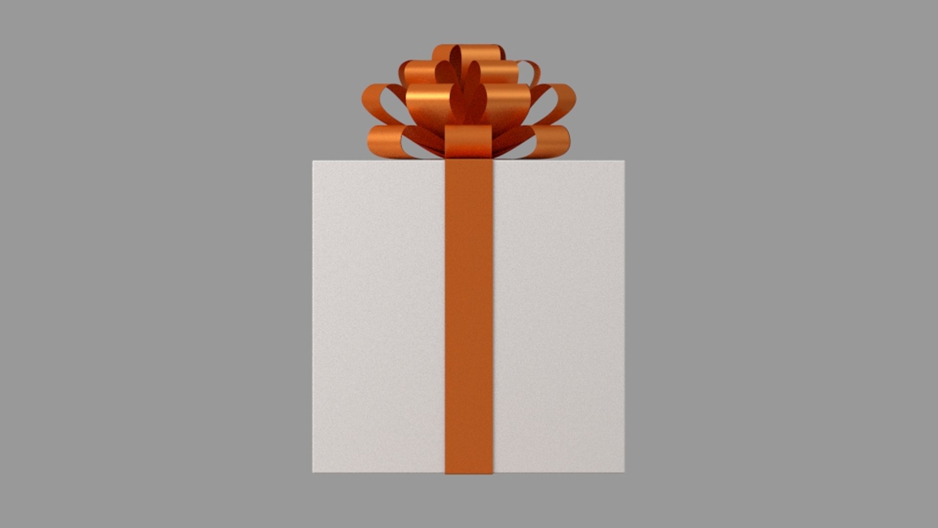 3d Obj Simple Present Box