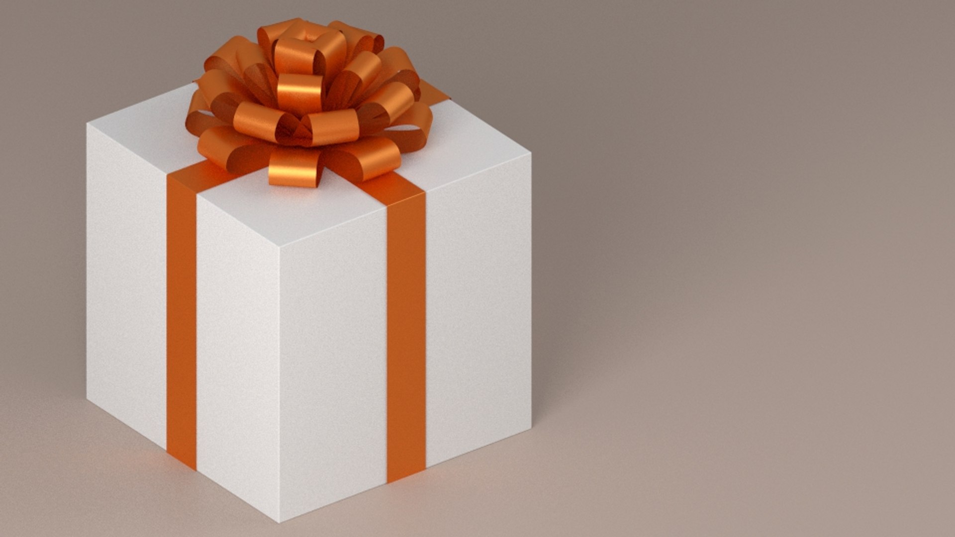 3d Obj Simple Present Box