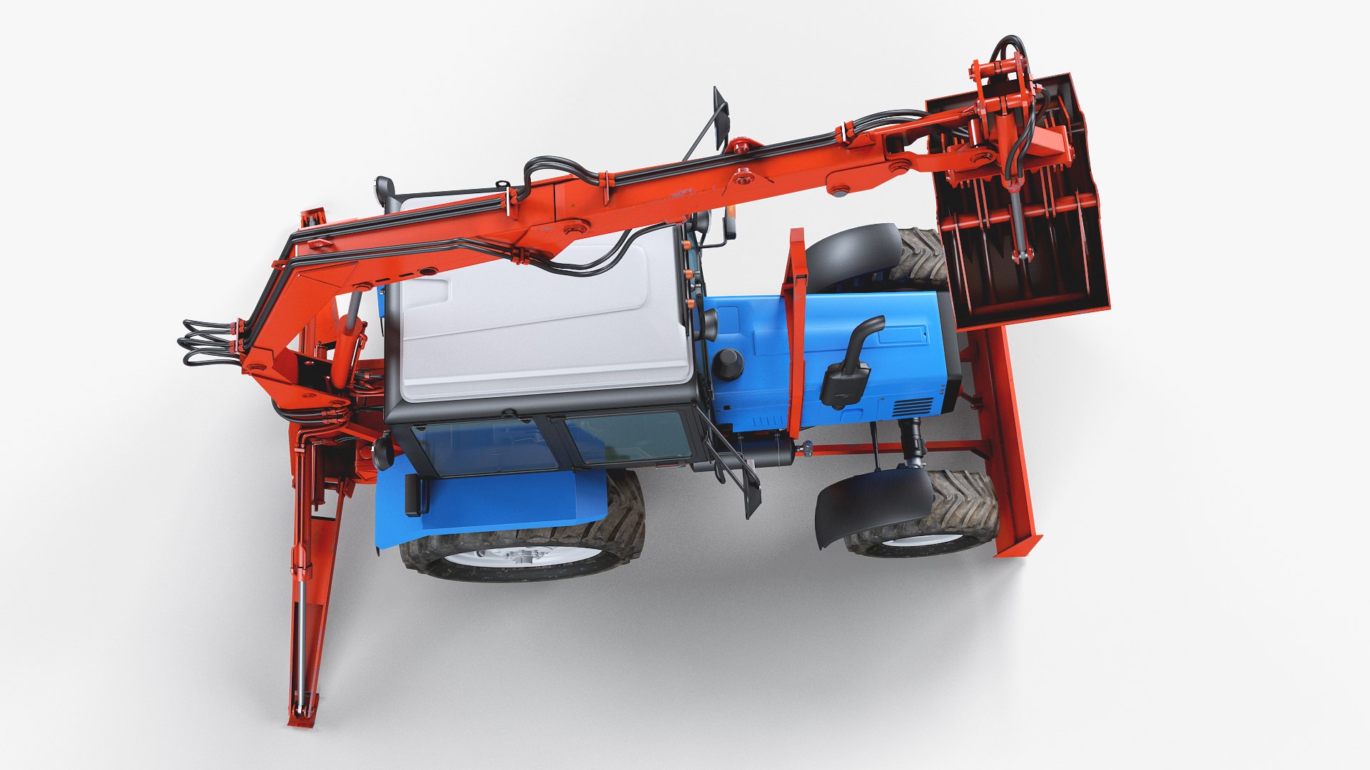 Excavator Tractor MTZ 3D Model - TurboSquid 1715946