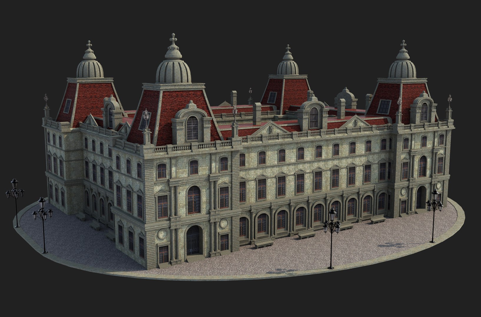Classic Residence Building 3D - TurboSquid 1776200