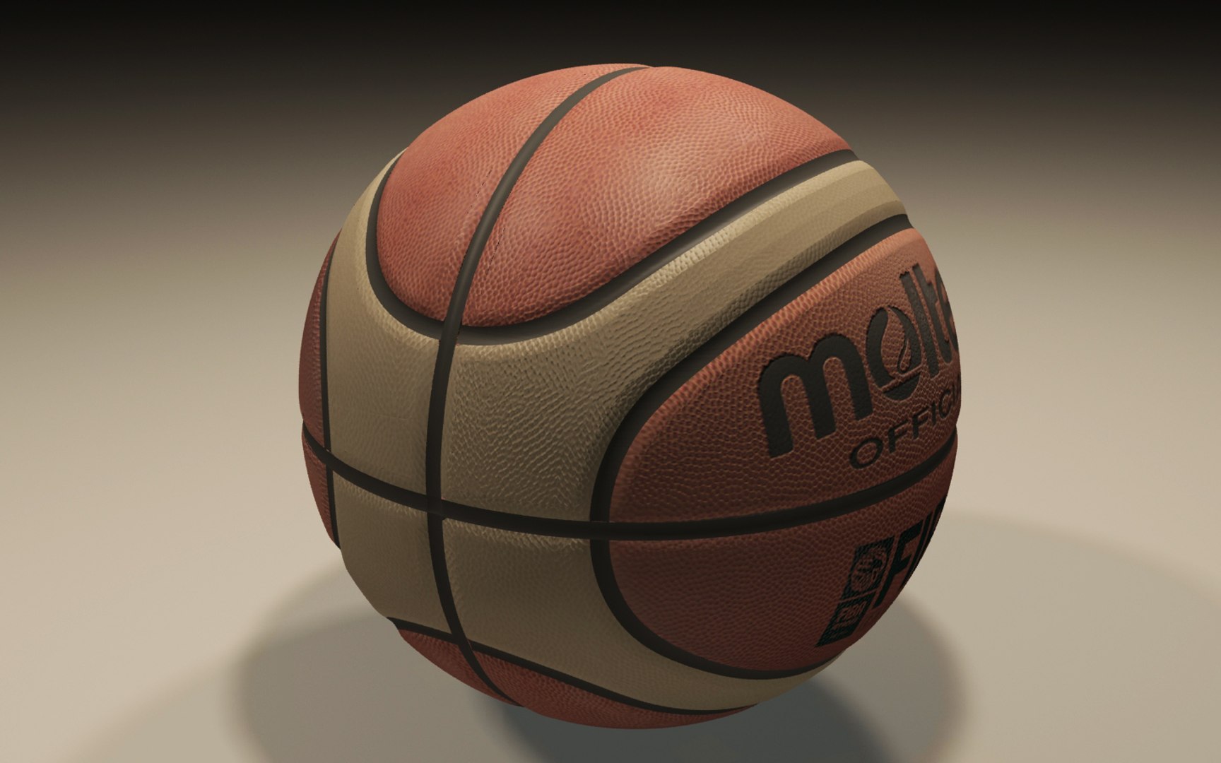 3d Official Molten Basket Ball Model