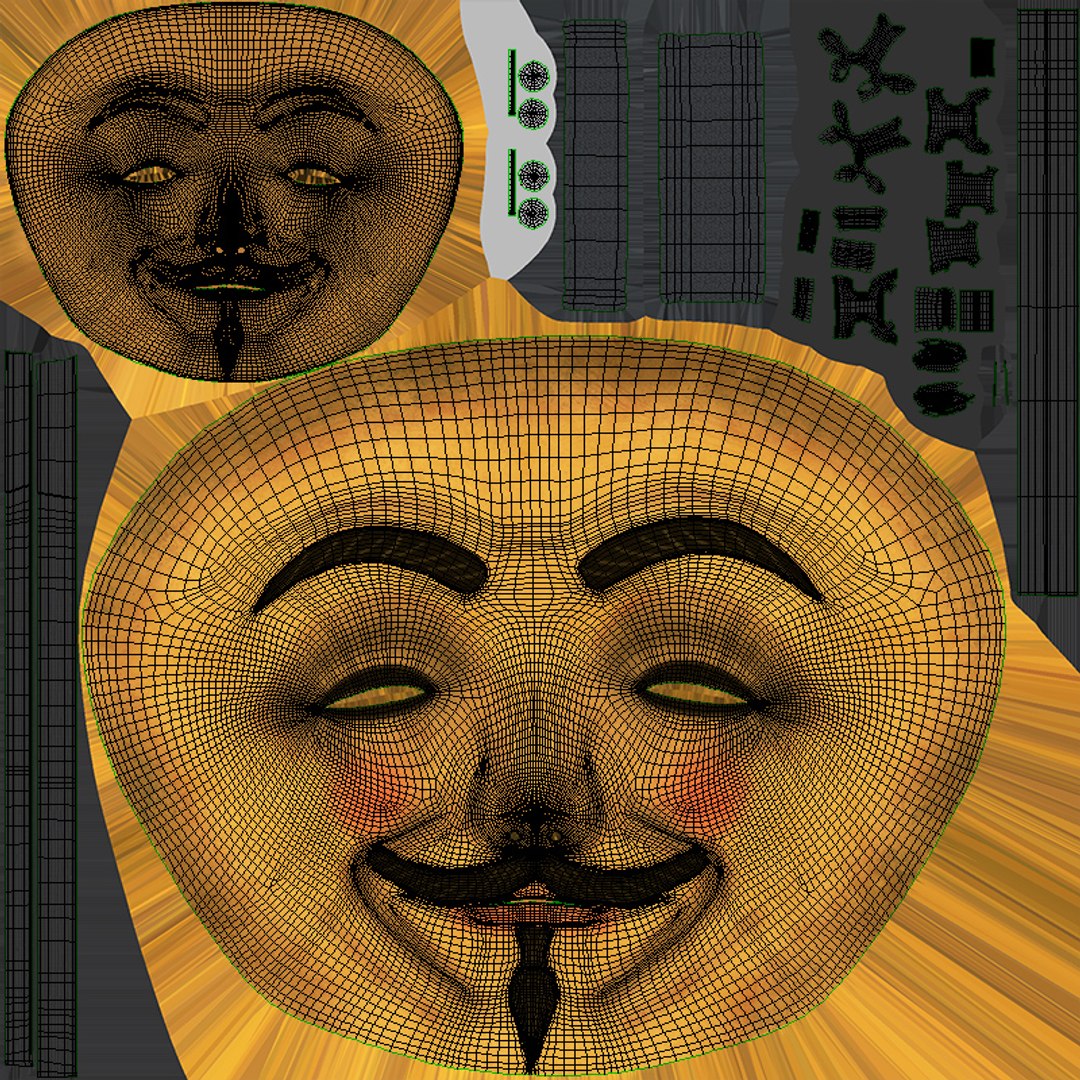 3D golden v model - TurboSquid 1701496