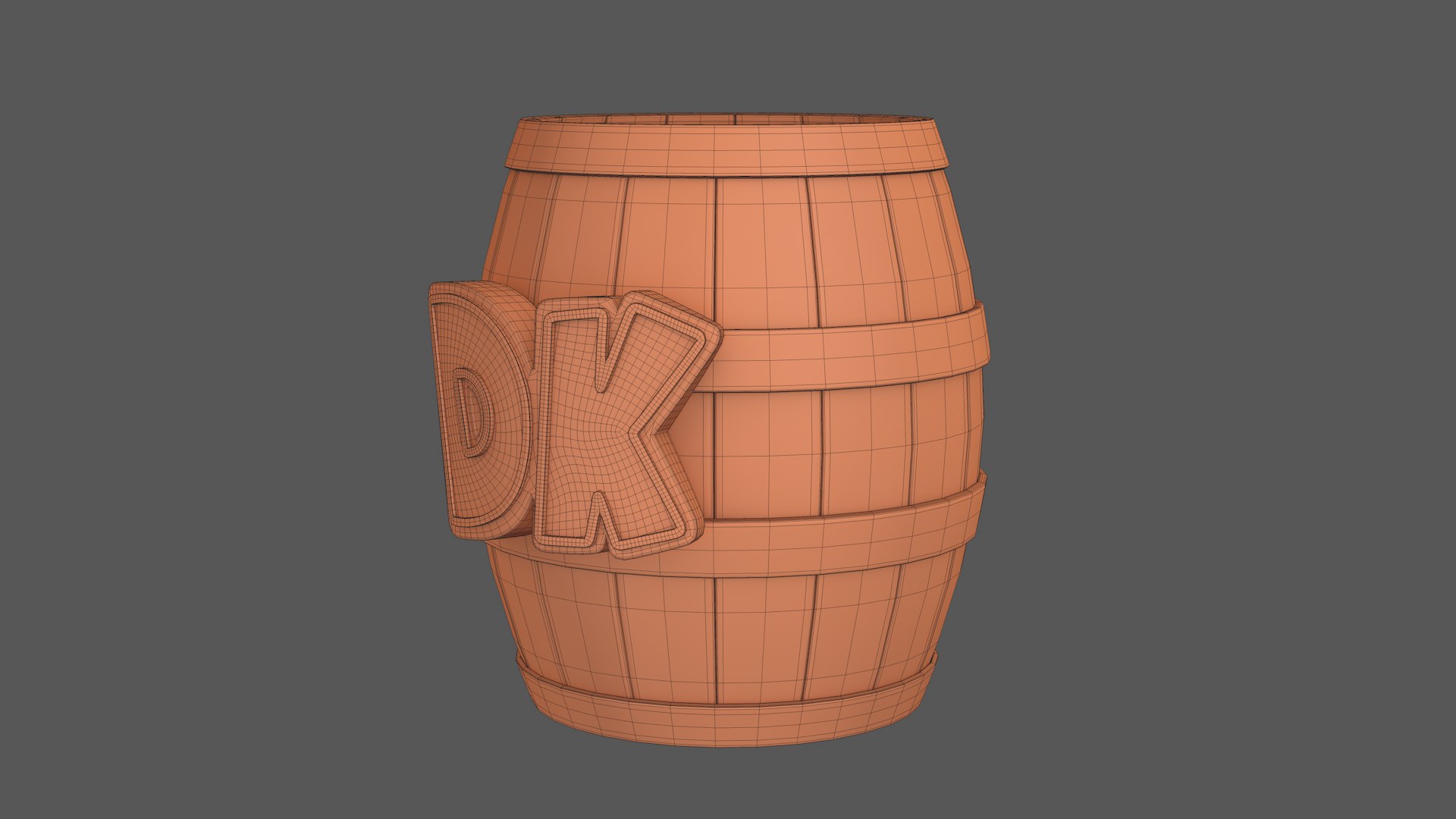 3D Dk Barrel - Donkey Kong - TurboSquid 1536818