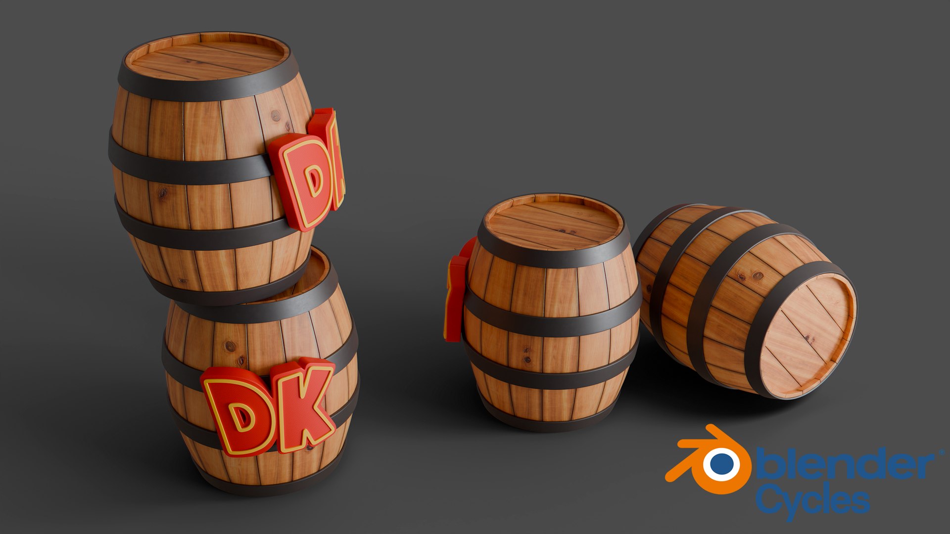 3D Dk Barrel - Donkey Kong - TurboSquid 1536818