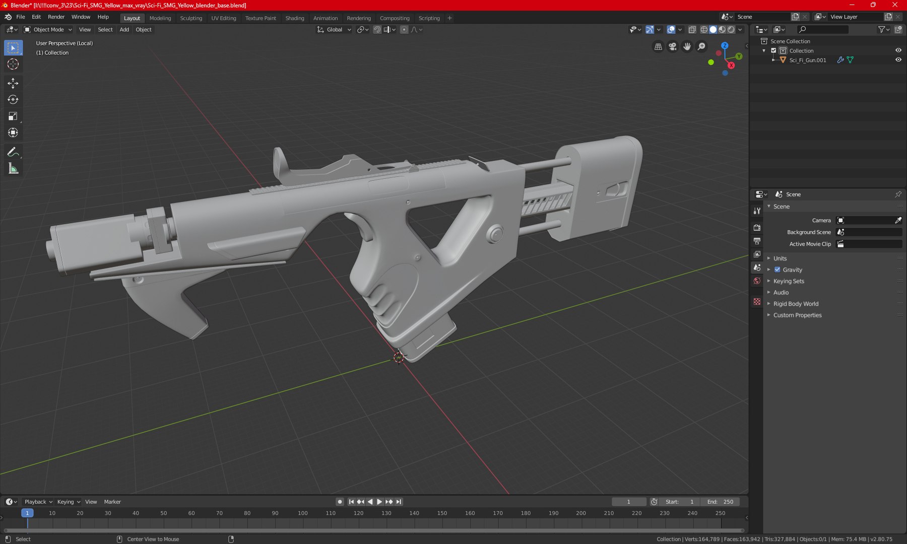 3D Futuristic PDW White Model - TurboSquid 2108523
