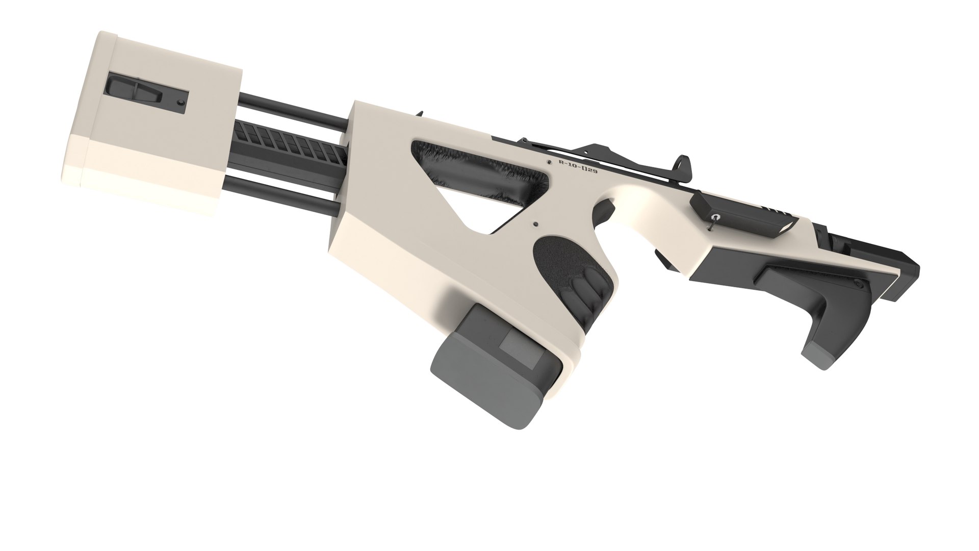 3D Futuristic PDW White Model - TurboSquid 2108523