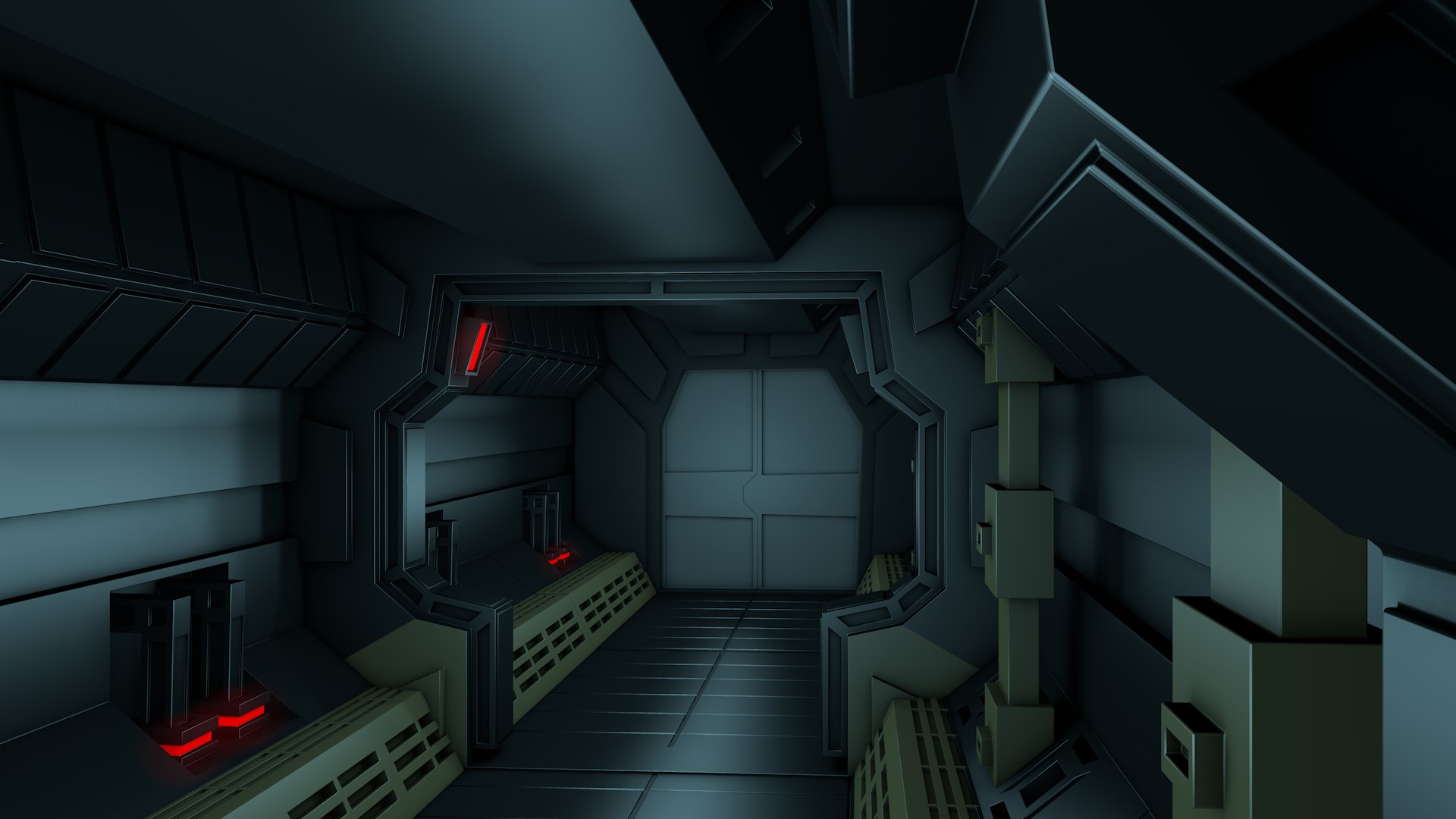 3D Sci Fi Tunnel Model - TurboSquid 2252243