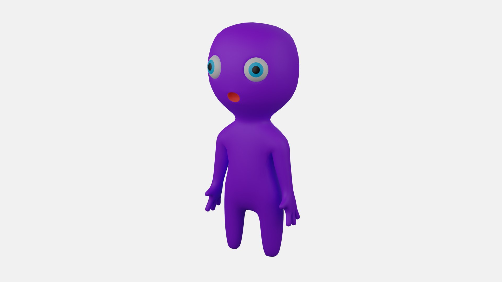 Purple Character 3D Model - TurboSquid 1868747