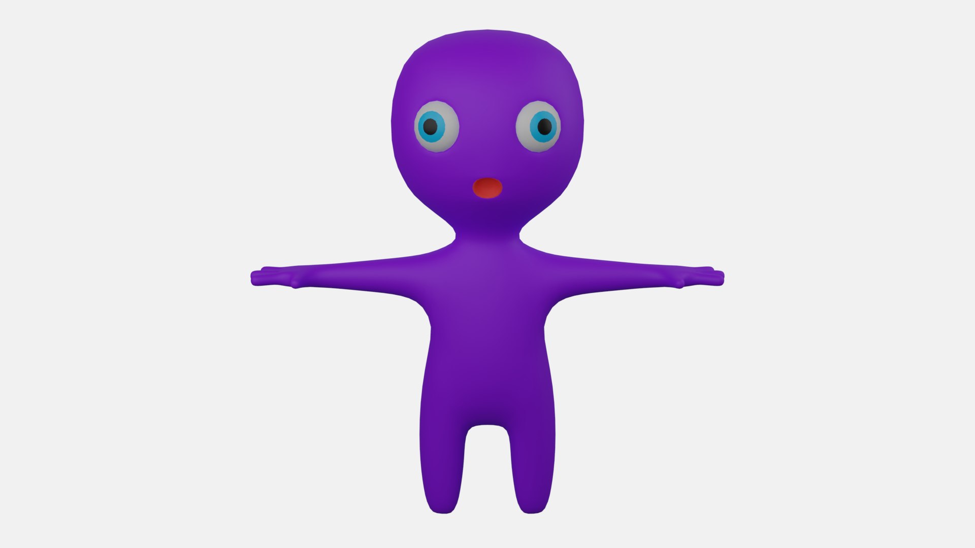 Purple Character 3D Model - TurboSquid 1868747