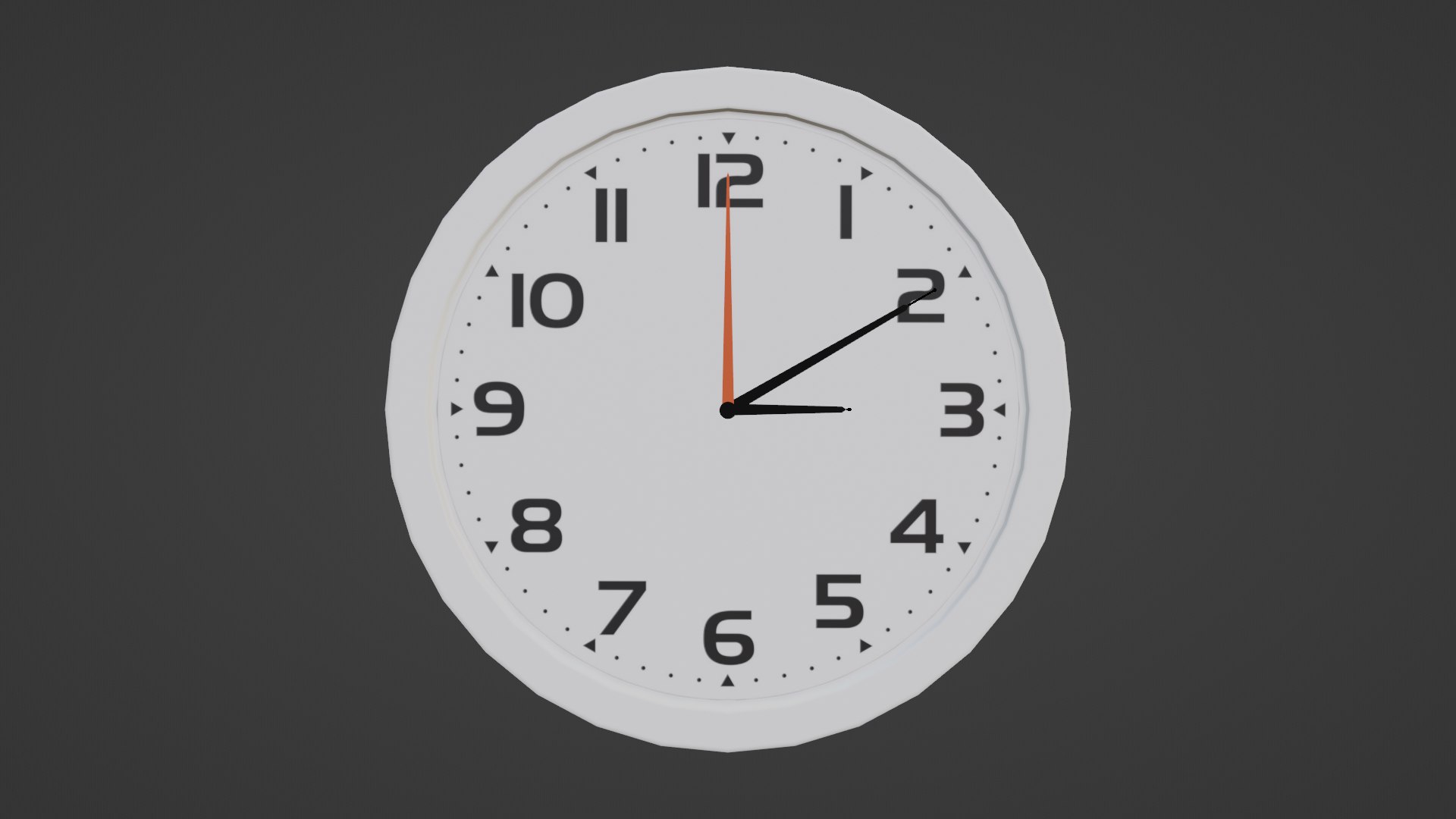 3D Wall Clock Riged Lowpoly - TurboSquid 2038086