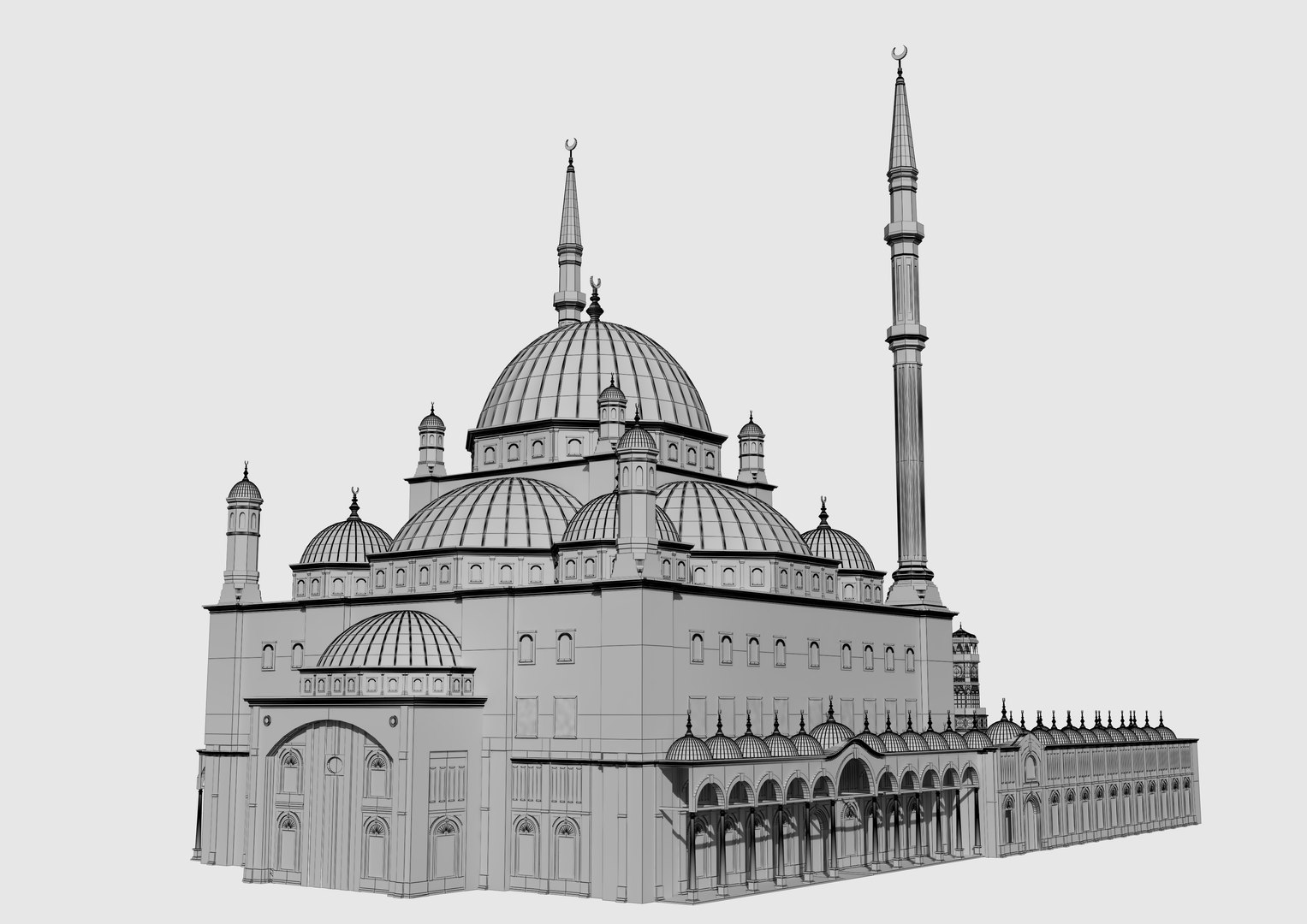 Muhammad Ali Mosque 3D - TurboSquid 1274199