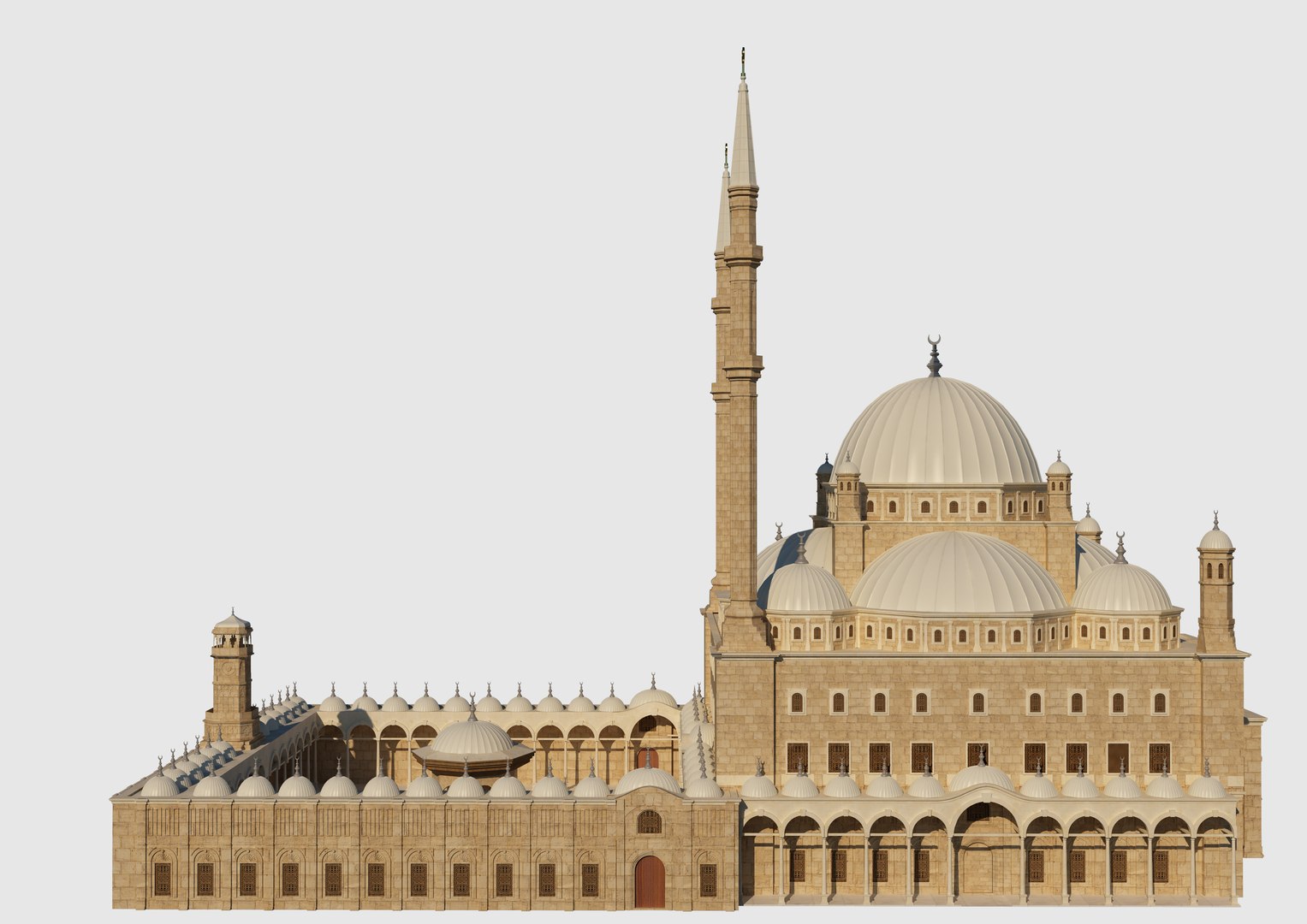 Muhammad Ali Mosque 3D - TurboSquid 1274199