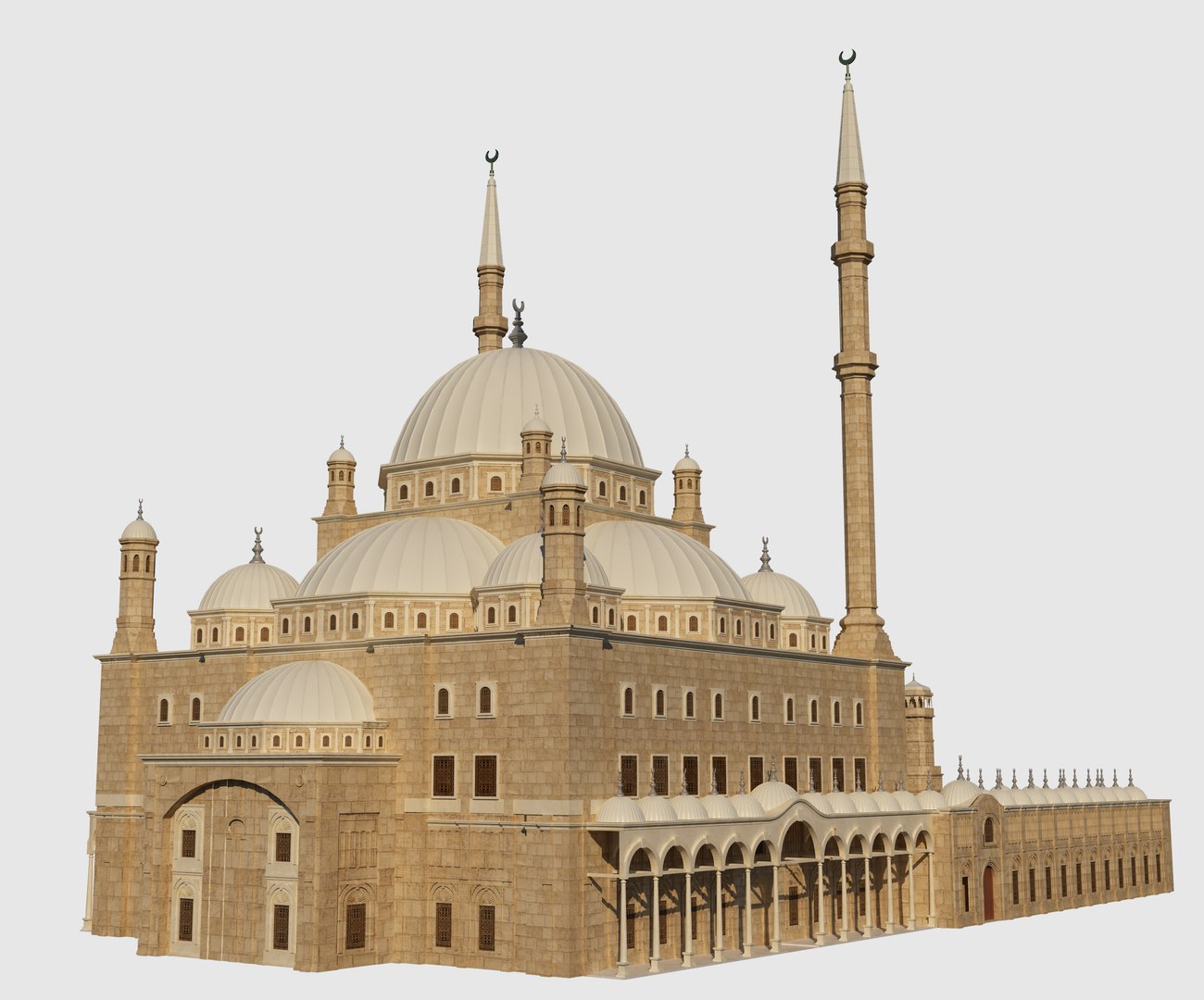 Muhammad Ali Mosque 3D - TurboSquid 1274199