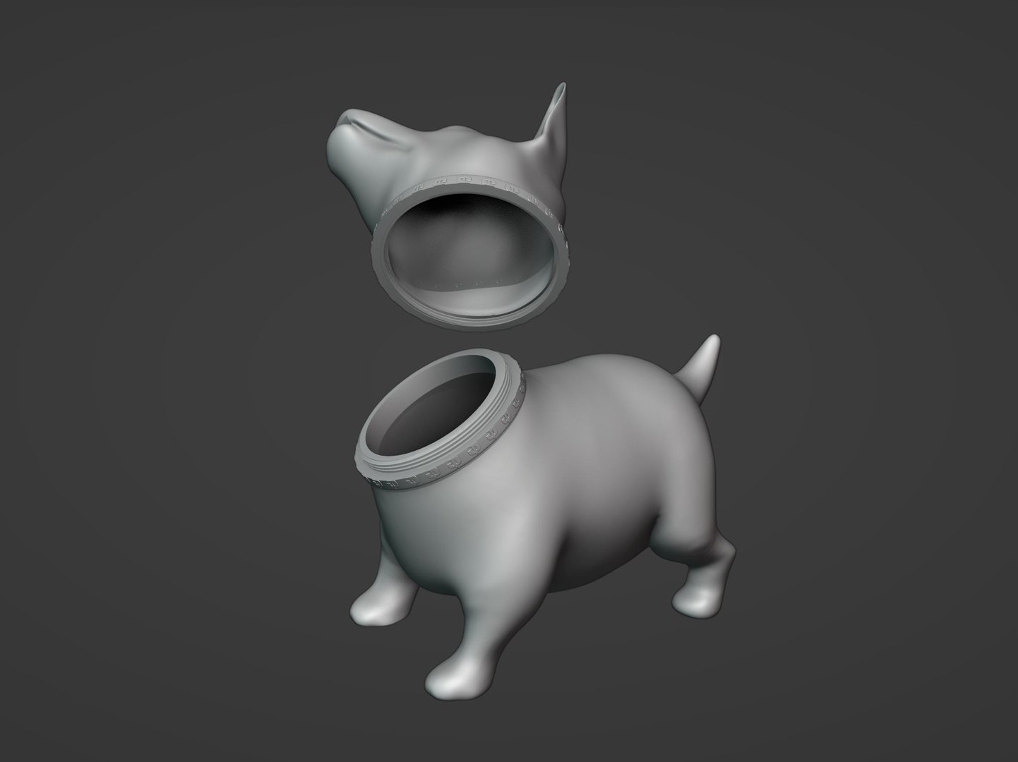 3D Doggy Bank Model - TurboSquid 2078353