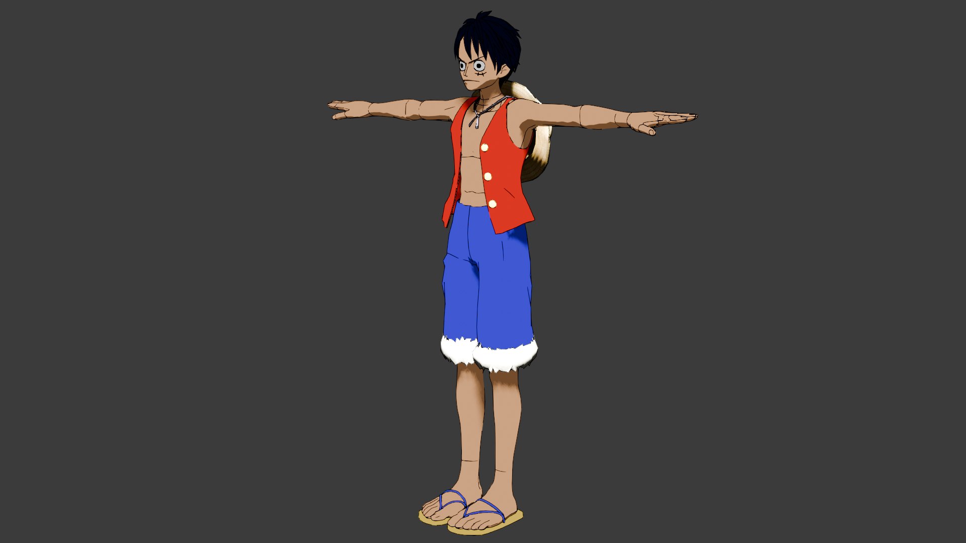 Luffy Model - TurboSquid 2292182