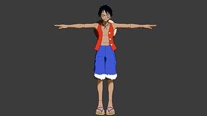 3D Characters Luffy Models - Browse & Download Formats - TurboSquid