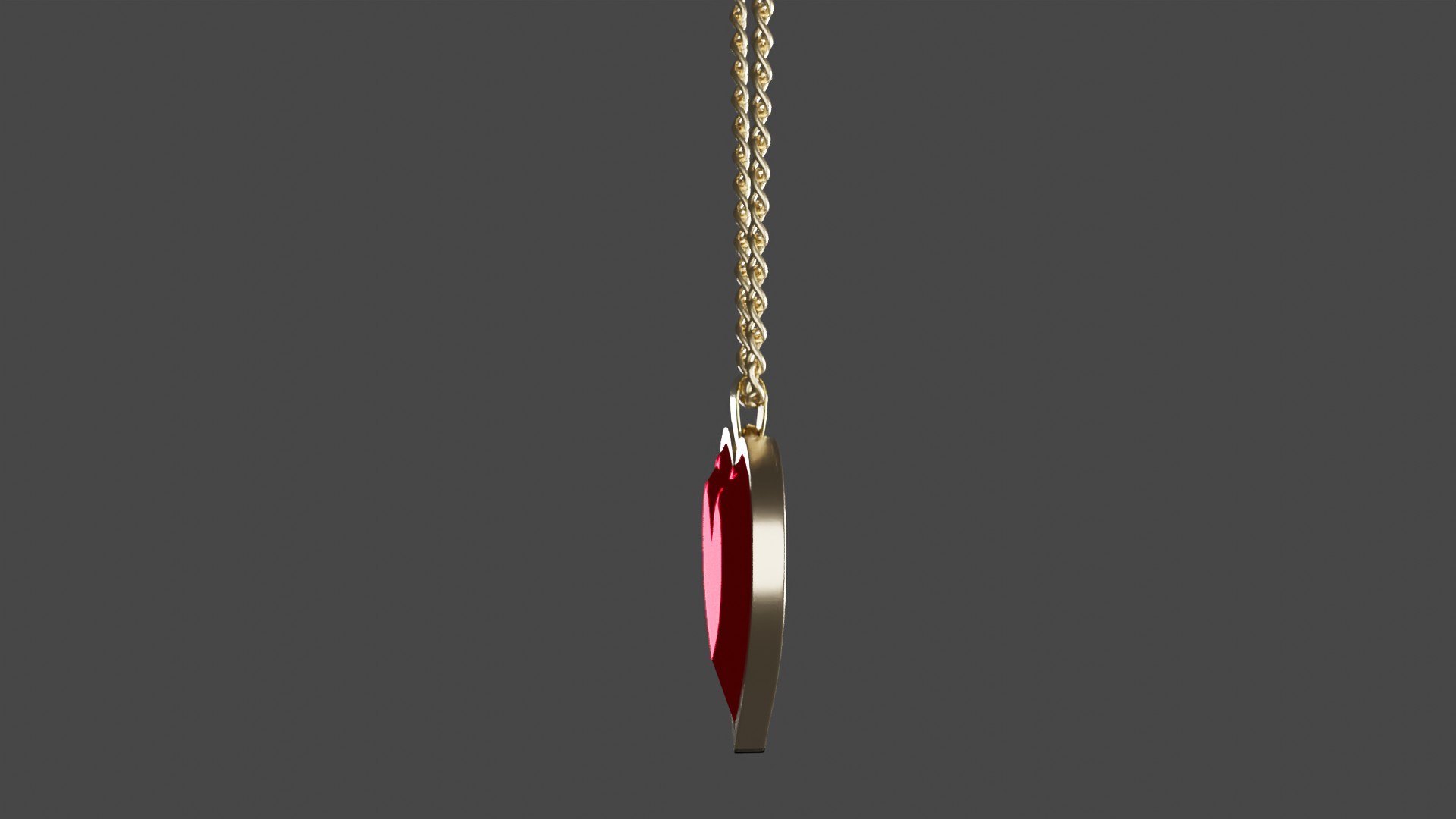 Ruby Red Necklace Model - TurboSquid 2115906