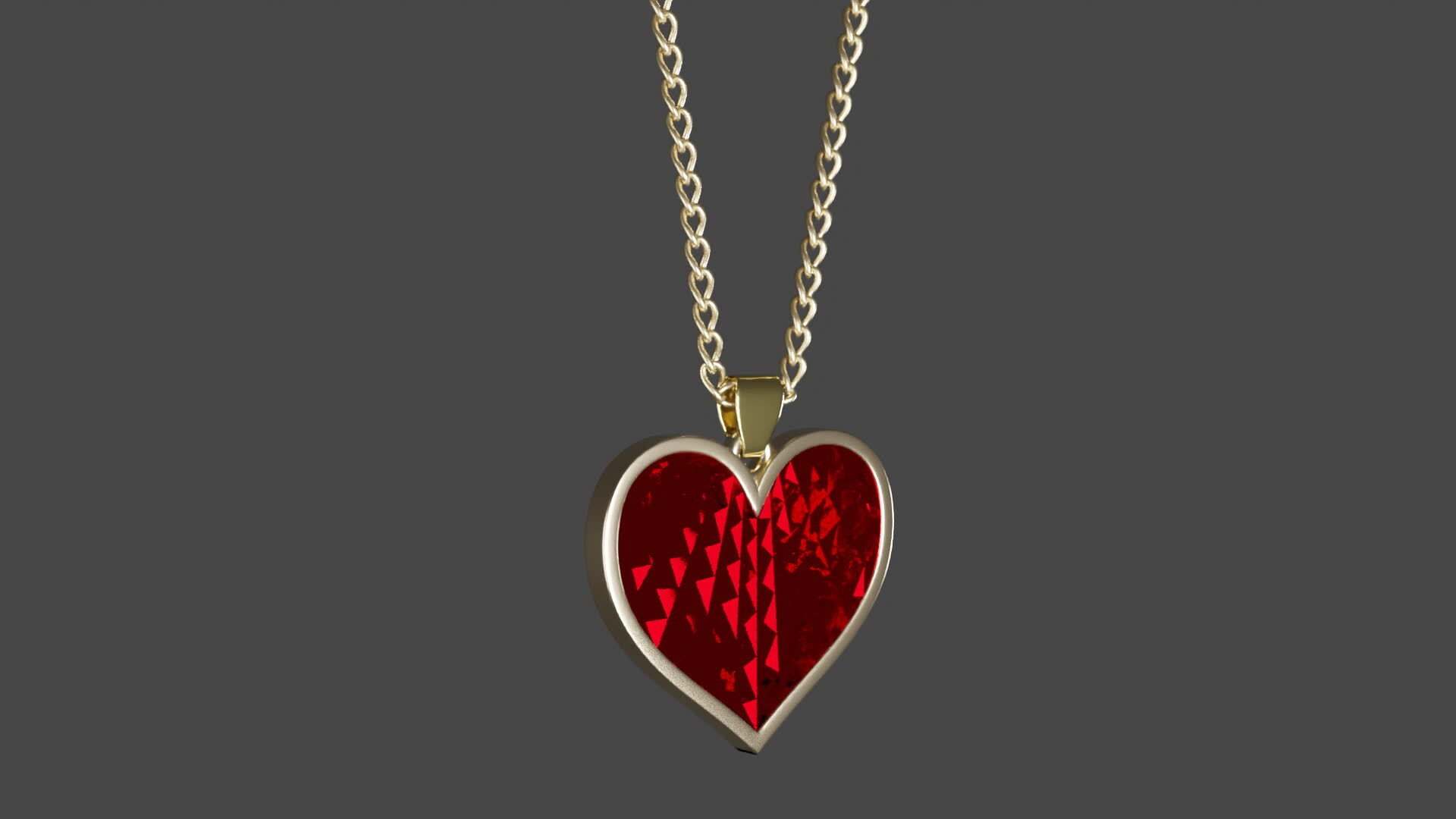 Ruby Red Necklace Model - TurboSquid 2115906