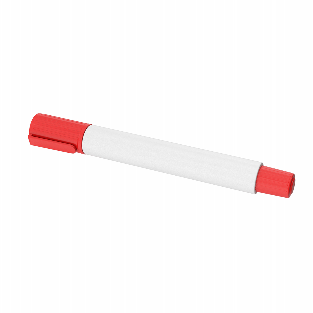 3D Red Whiteboard Marker - TurboSquid 2110254