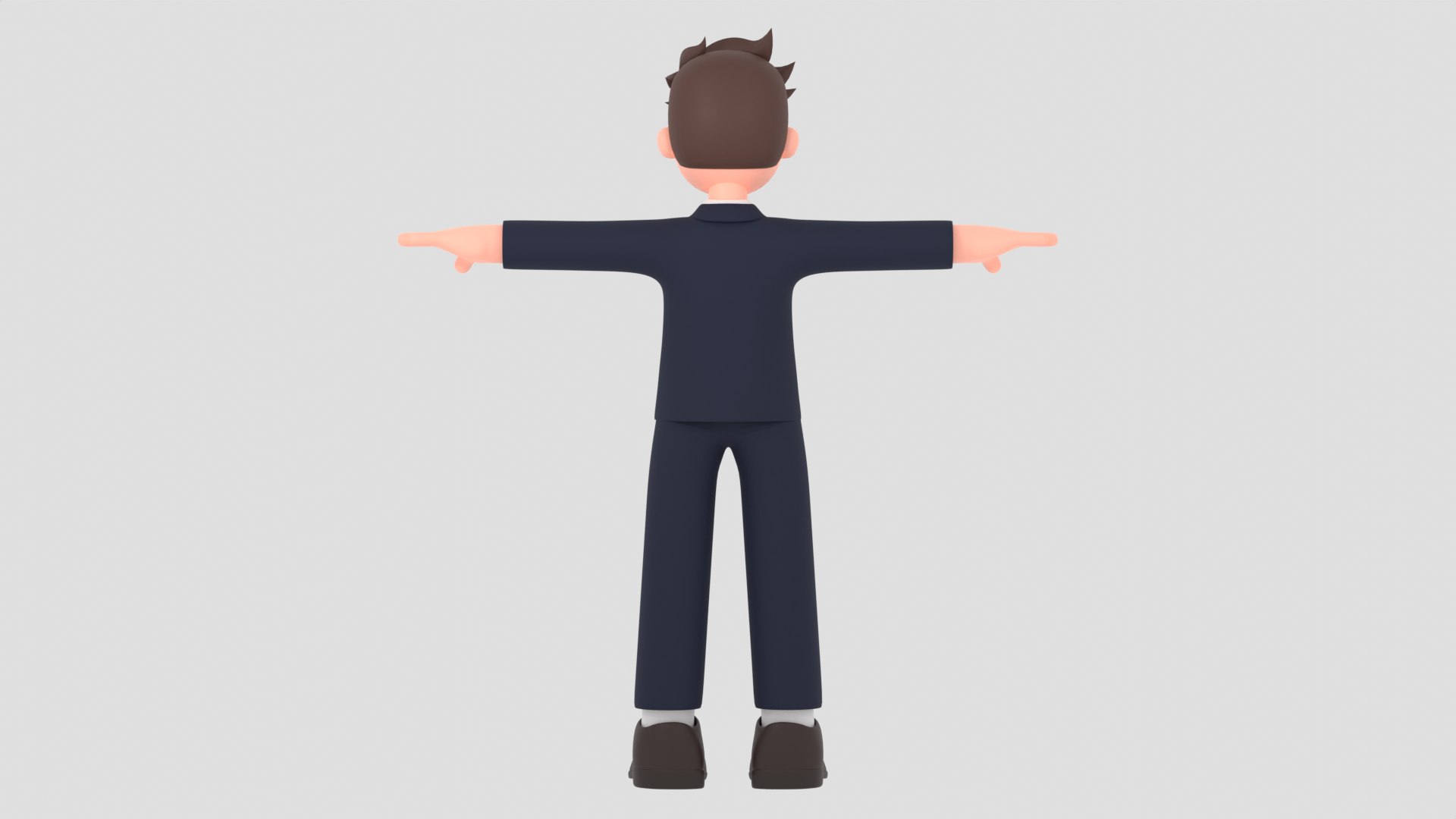 3D Minimal Man Cartoon Character 01 Model - TurboSquid 1961246