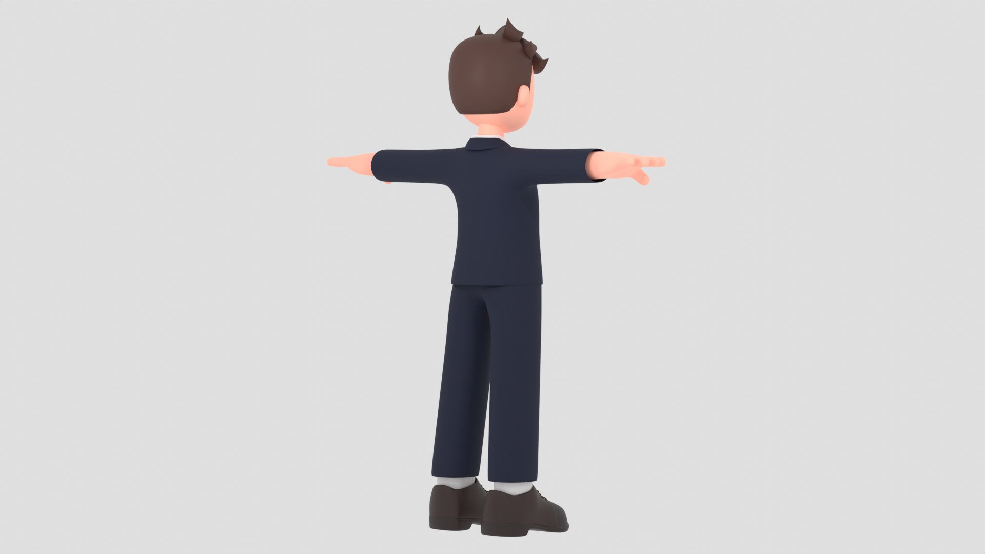 3D Minimal Man Cartoon Character 01 Model - TurboSquid 1961246