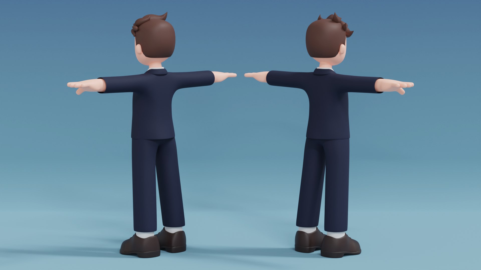 3D Minimal Man Cartoon Character 01 Model - TurboSquid 1961246