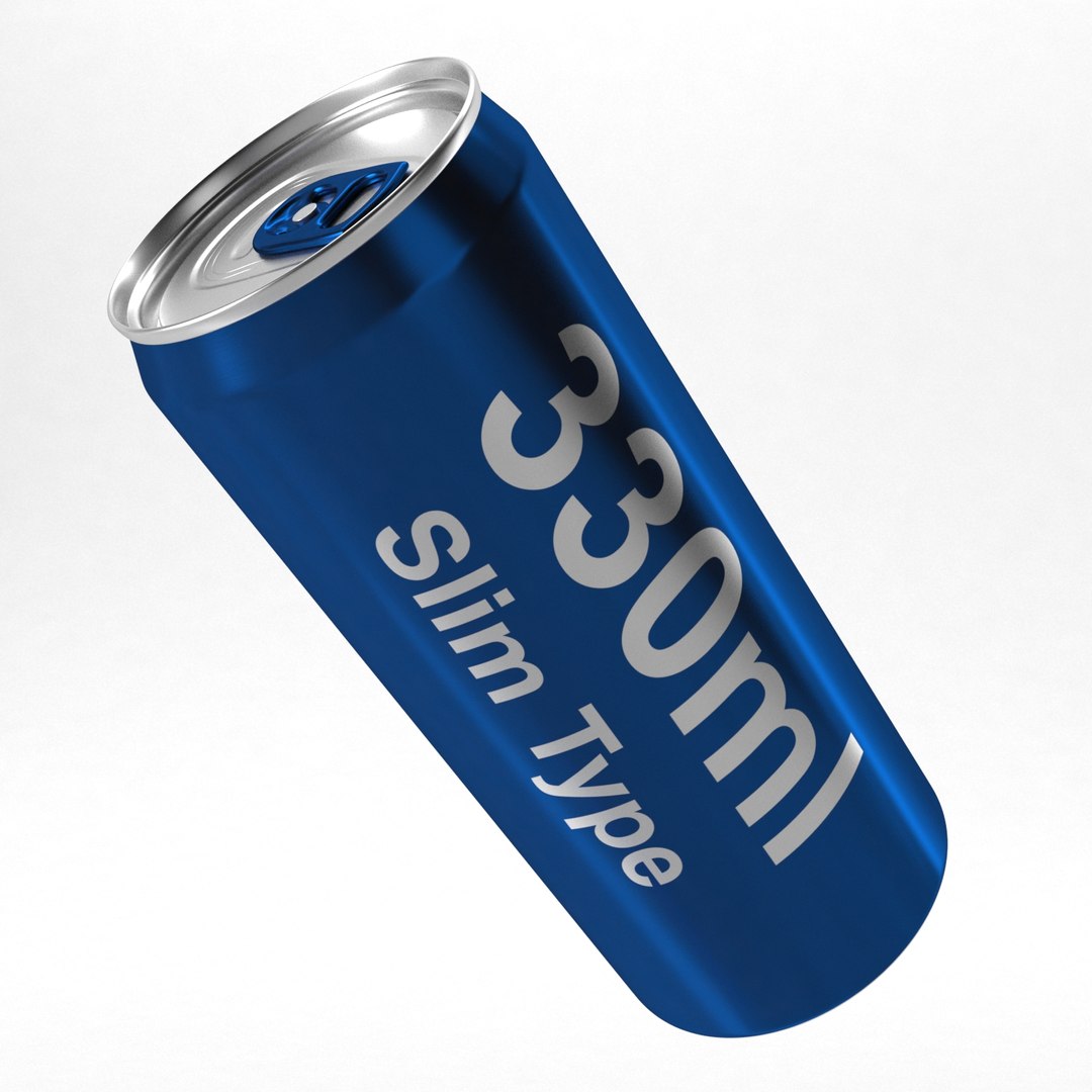 3D Aluminium 330ml Slim - TurboSquid 1254189