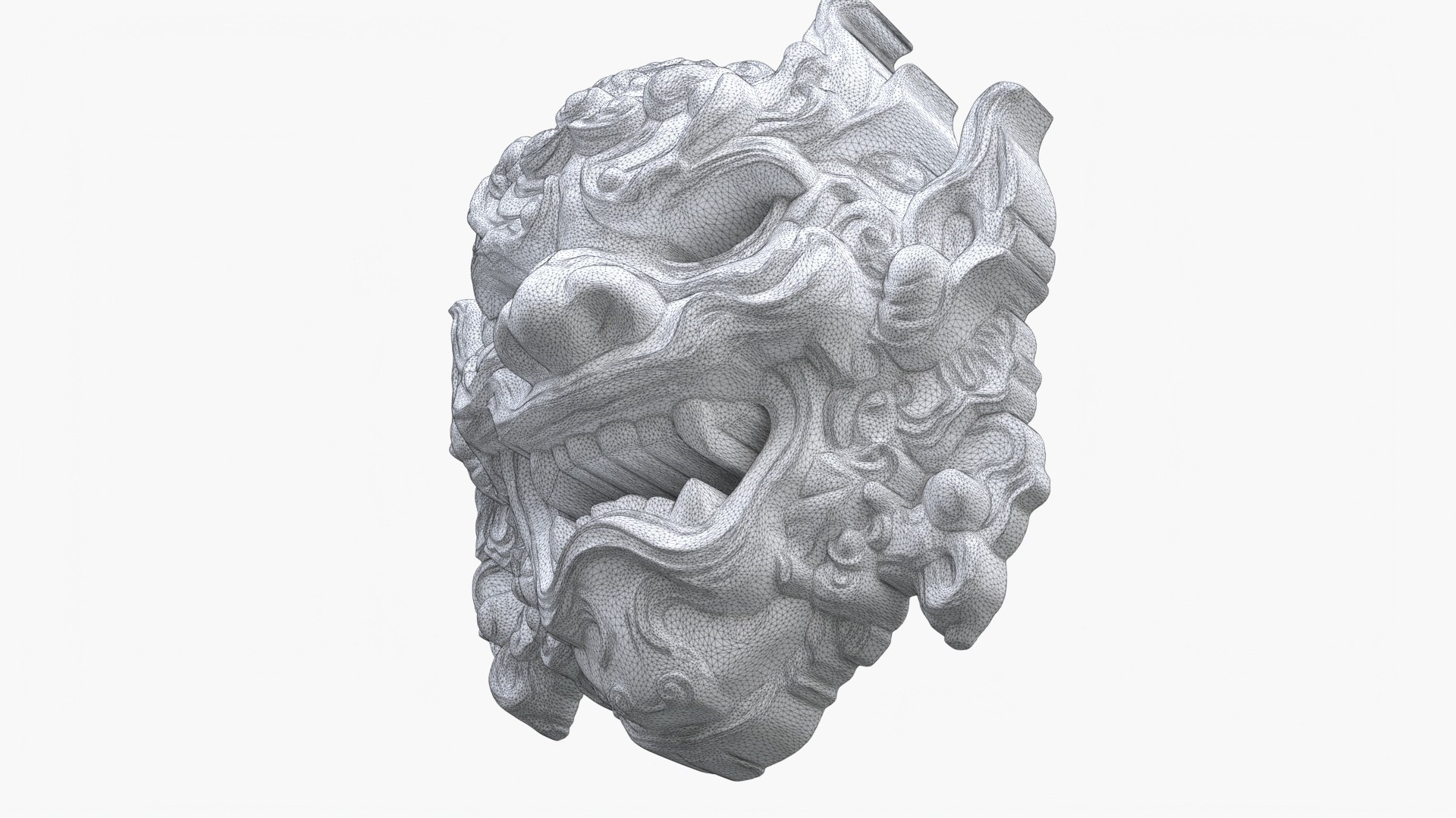 3D Asian Demon Mask 1 - TurboSquid 2185843
