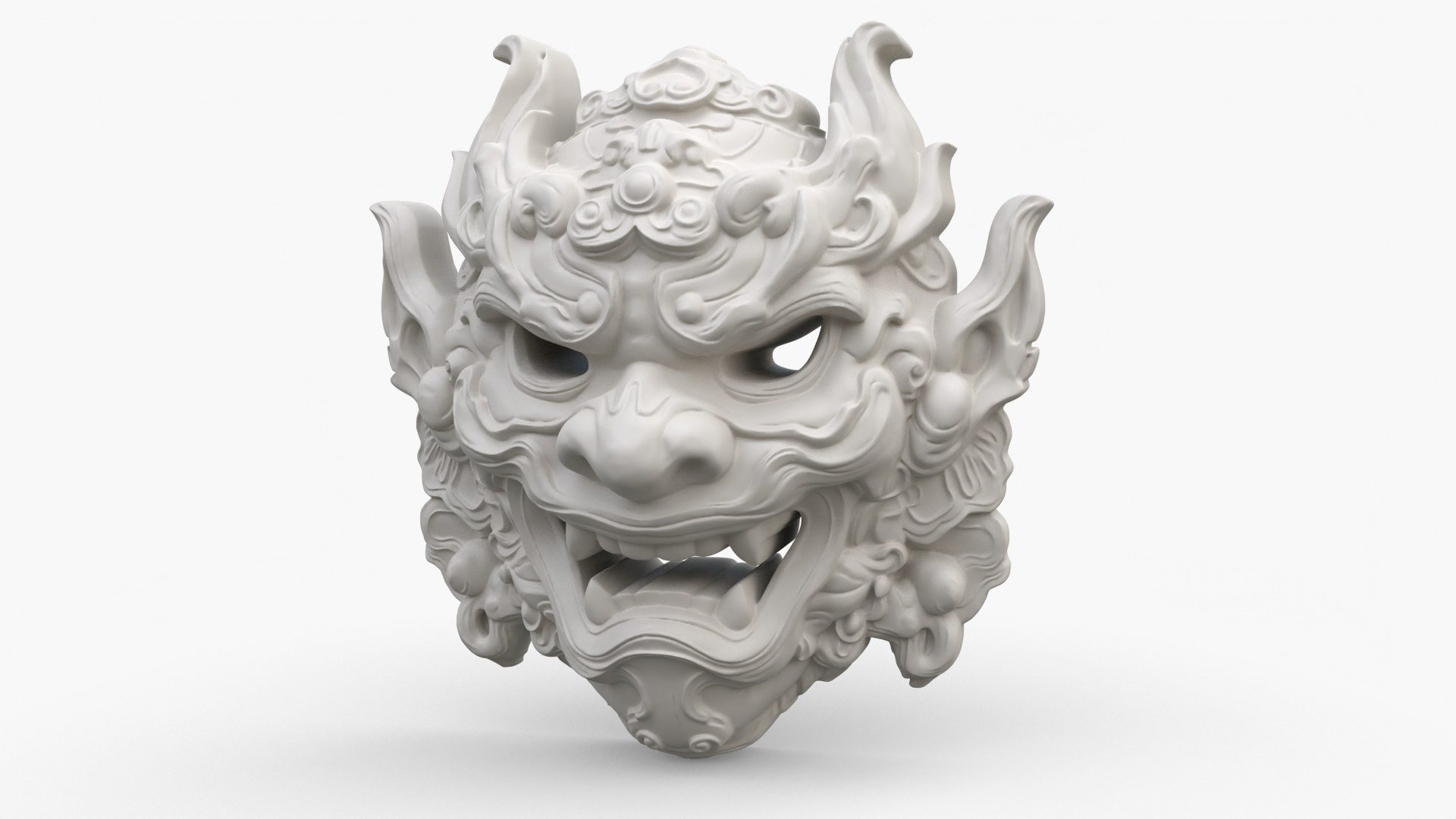 3D Asian Demon Mask 1 - TurboSquid 2185843