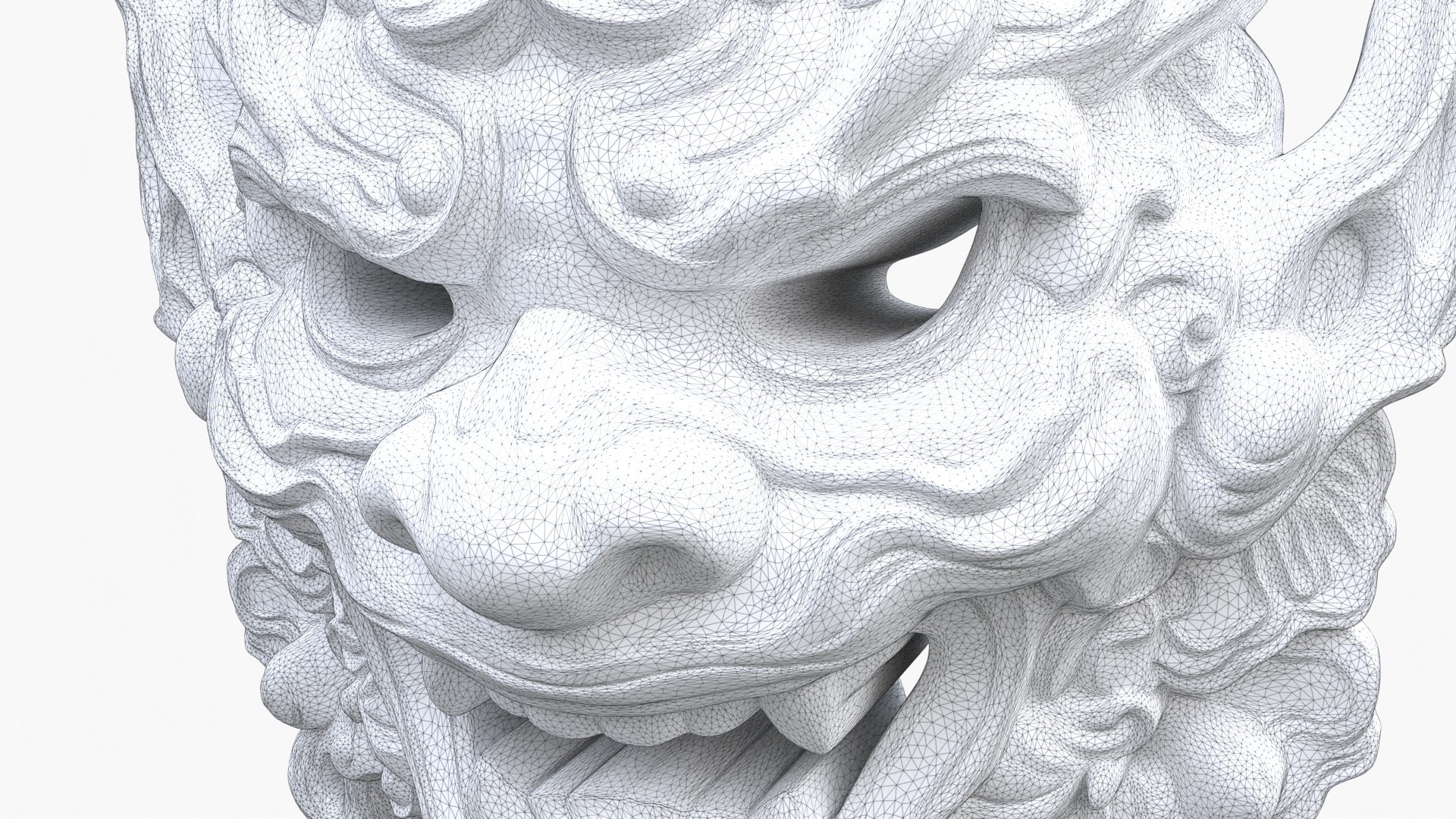 3D Asian Demon Mask 1 - TurboSquid 2185843