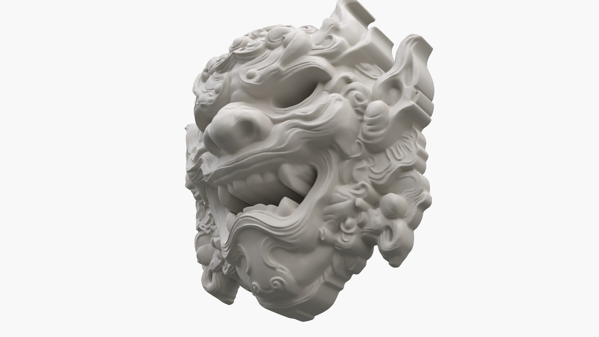3D Asian Demon Mask 1 - TurboSquid 2185843