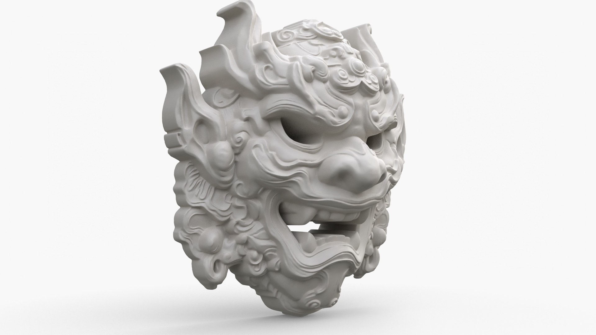 3D Asian Demon Mask 1 - TurboSquid 2185843