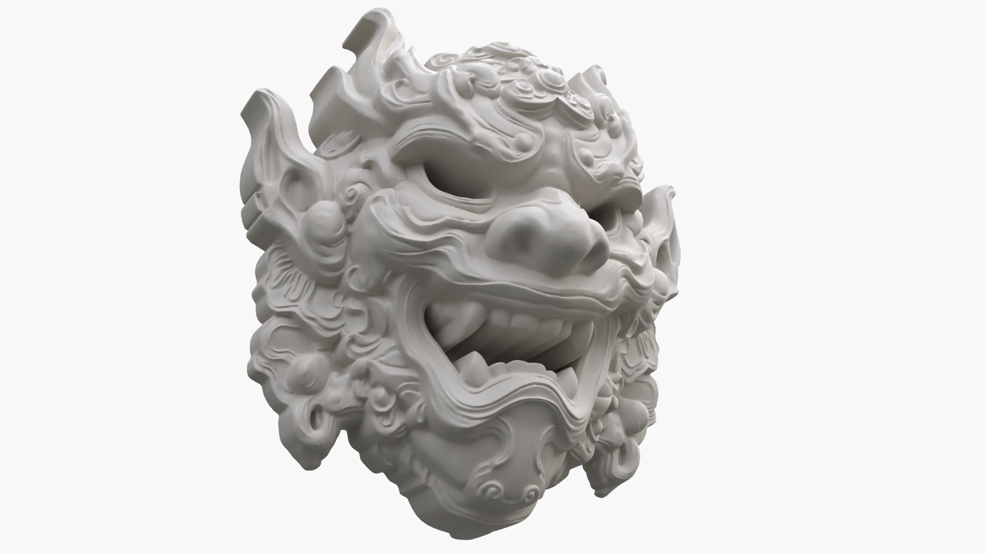 3D Asian Demon Mask 1 - TurboSquid 2185843