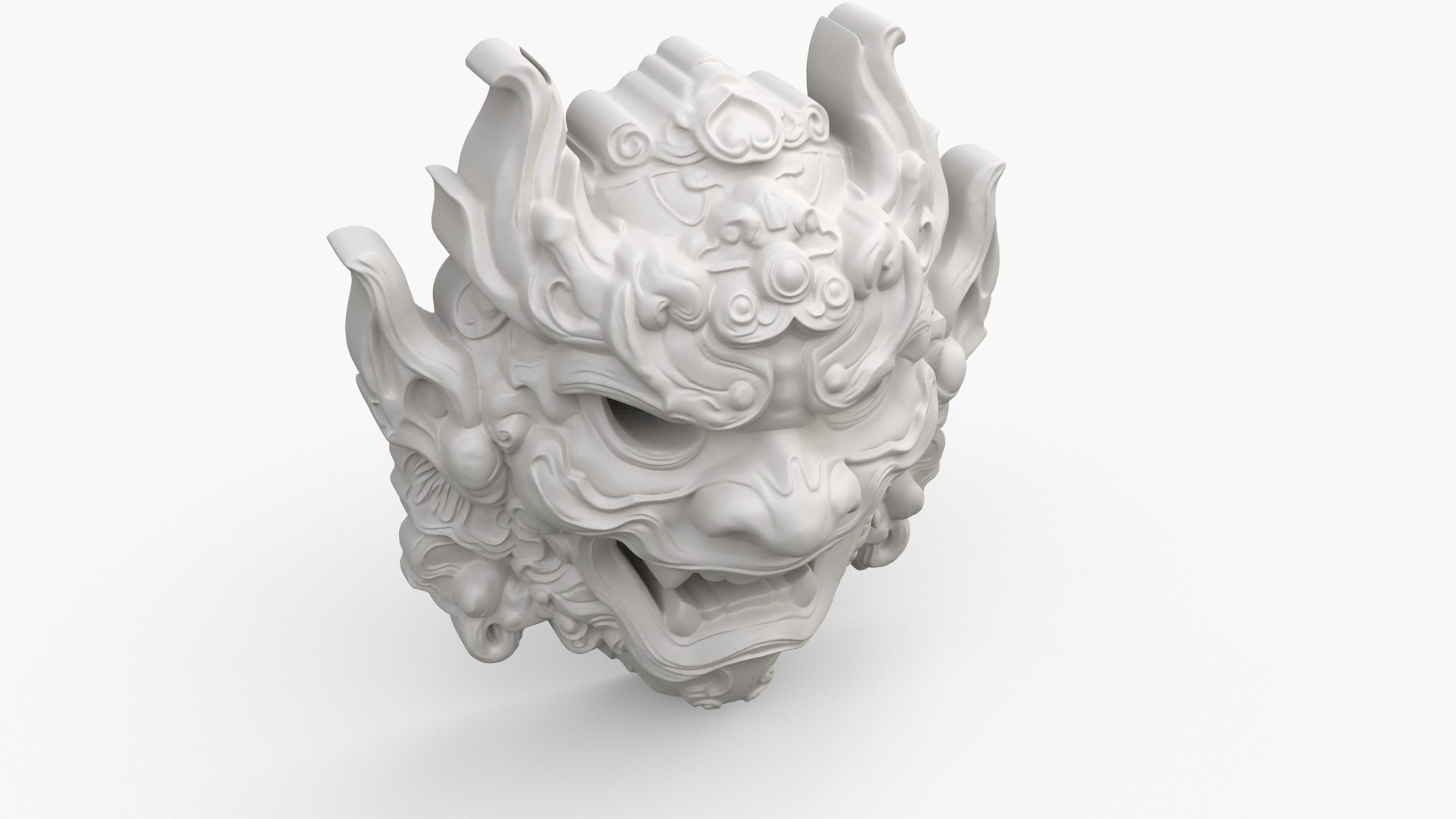 3D Asian Demon Mask 1 - TurboSquid 2185843