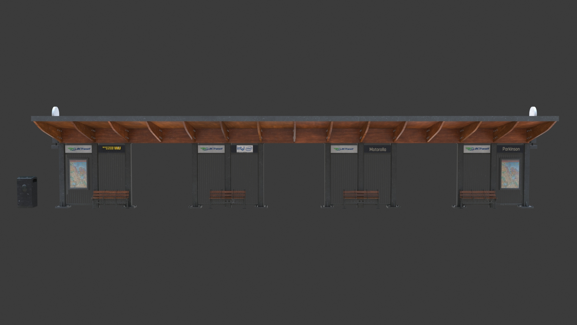 9 Bus Stop Model - TurboSquid 1490229