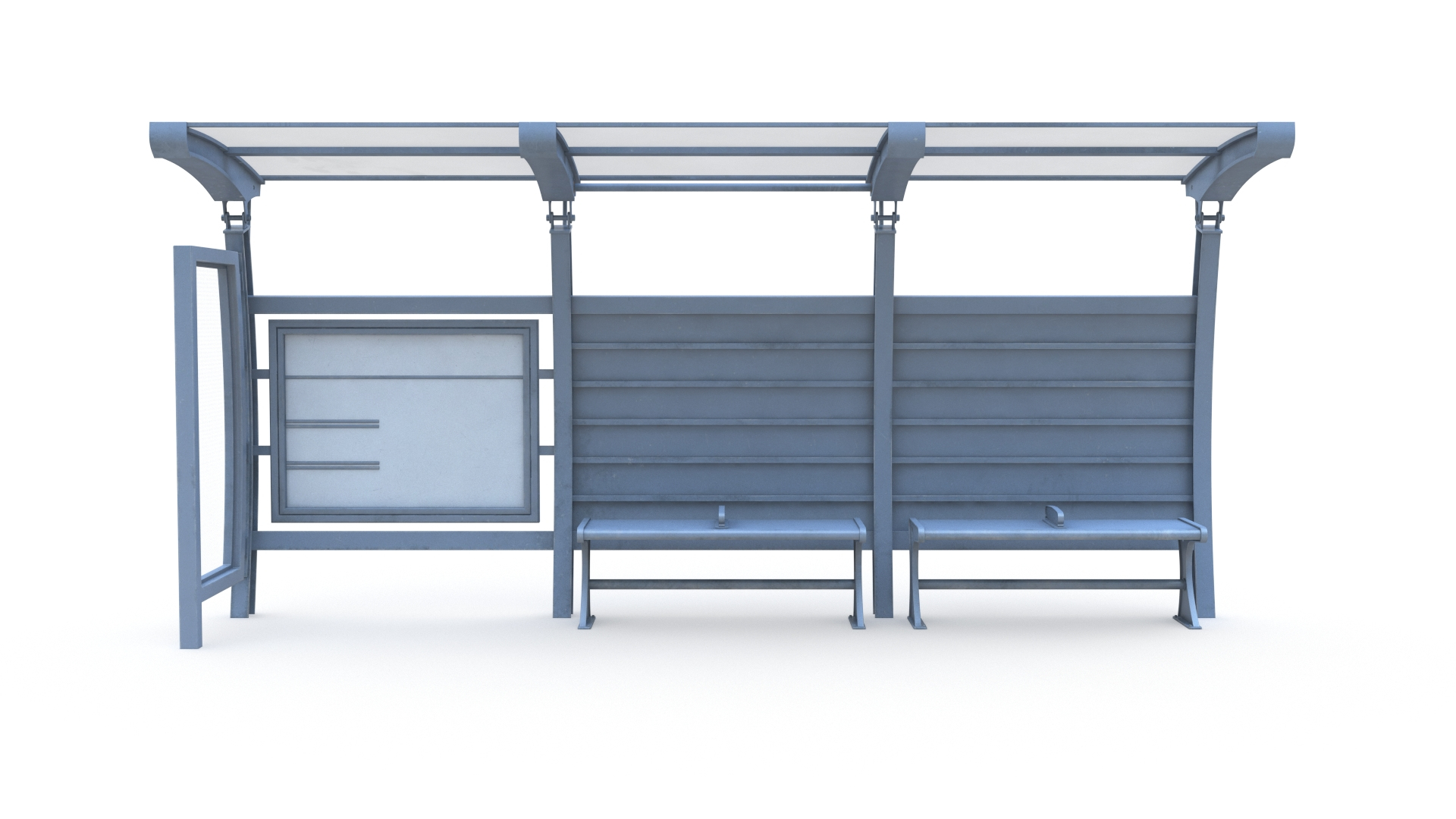 9 Bus Stop Model - TurboSquid 1490229