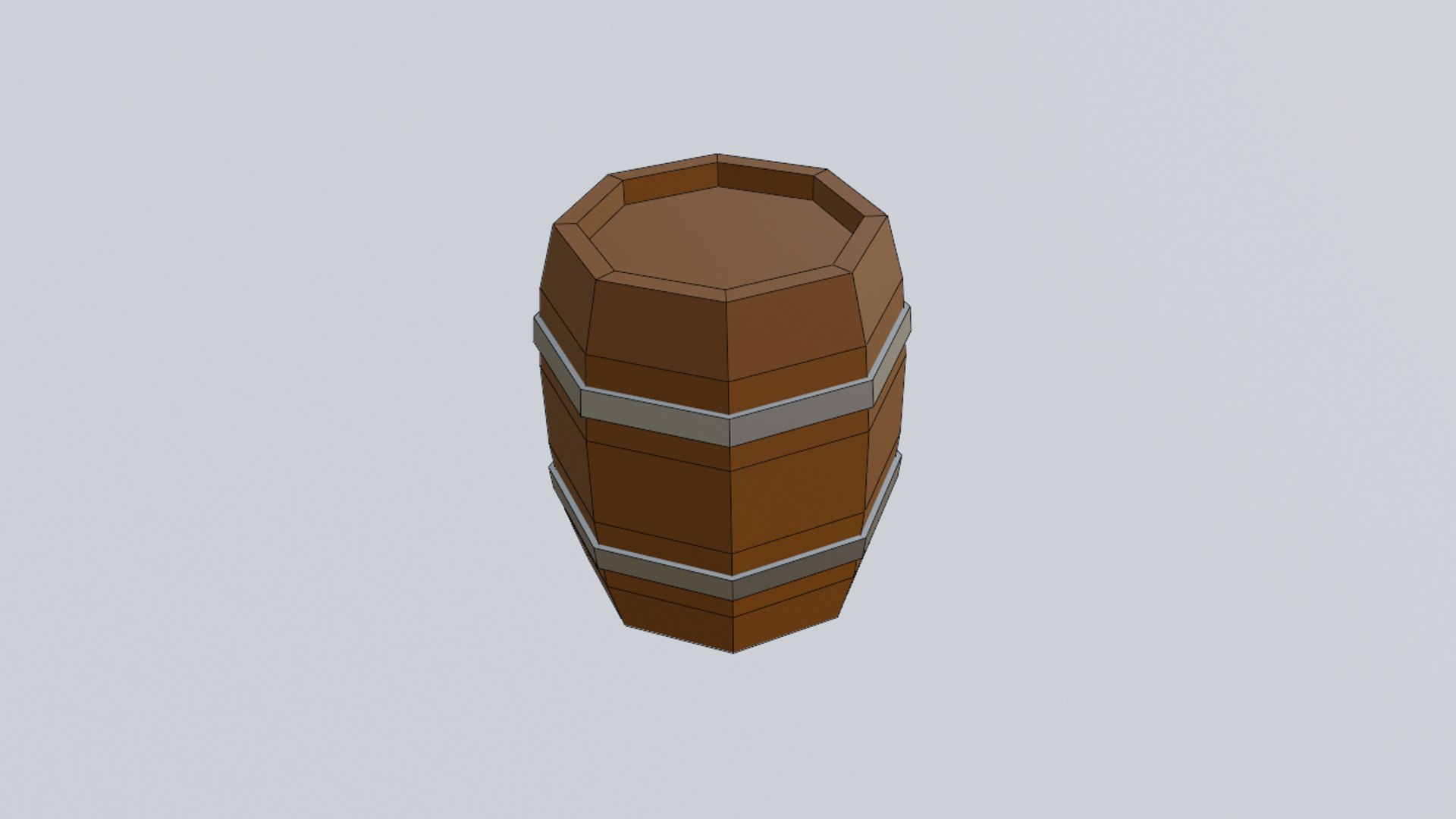 Low-poly Barrel 3D Model - TurboSquid 1589888