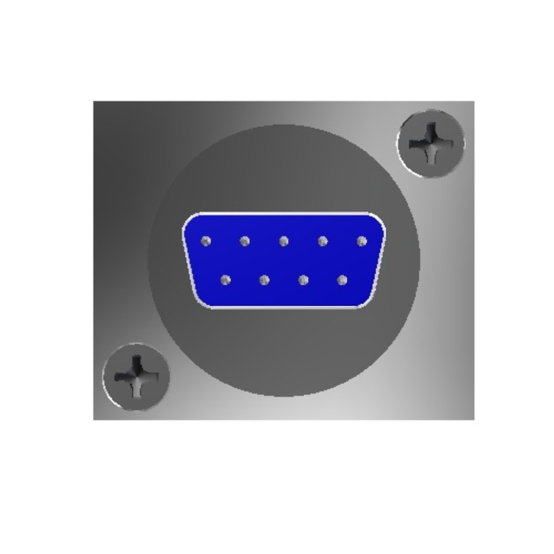 3d Male Db9 Connector